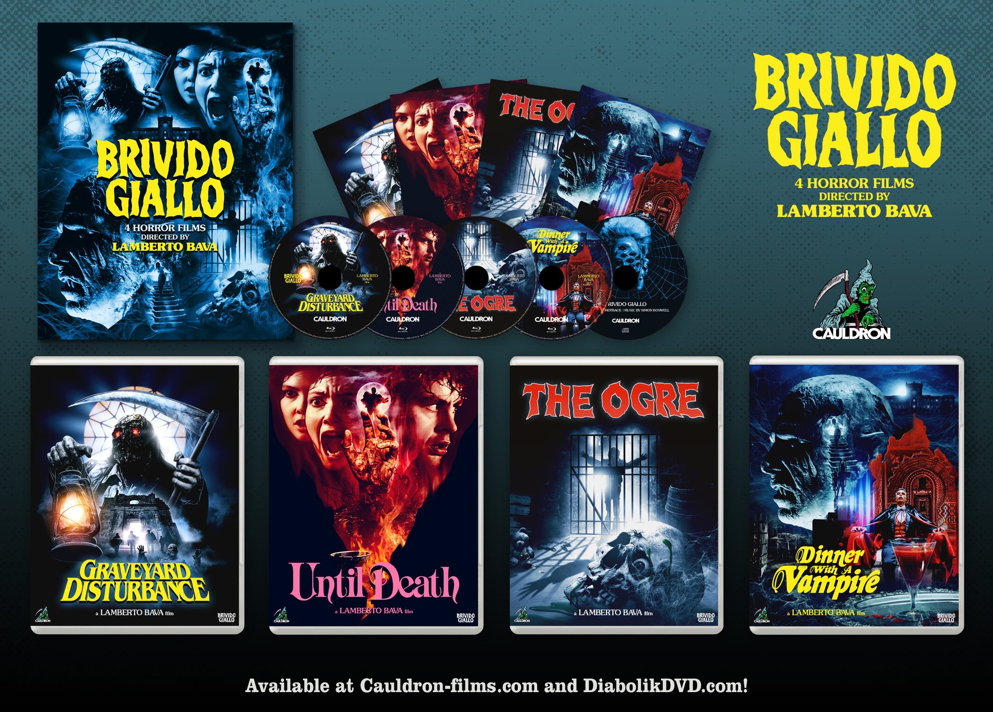 Brivido Giallo box (Limited 4X Blu-ray/CD set w/ posters & booklet ...